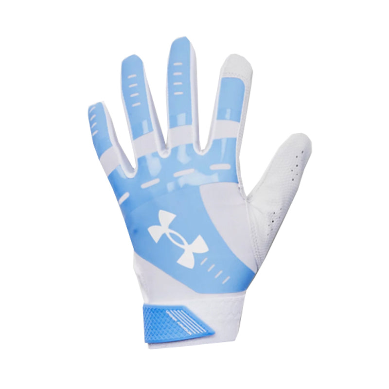 Under Armour Radar Fastpitch Batting Gloves - White/Carolina Blue ...