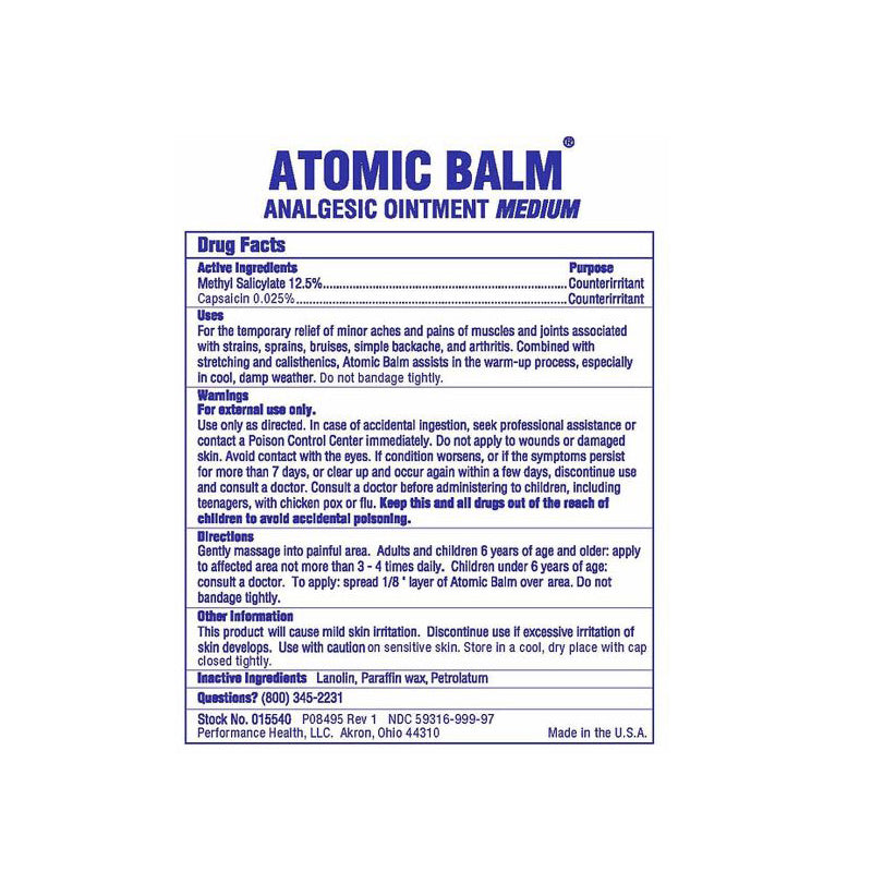 Atomic Balm Analgesic Ointment – Prostock Athletic Supply Ltd